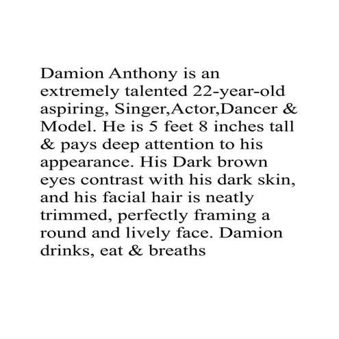 Damion Anthony | PPT
