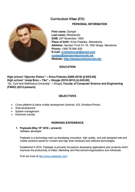 Thai.curriculum vitae | PDF