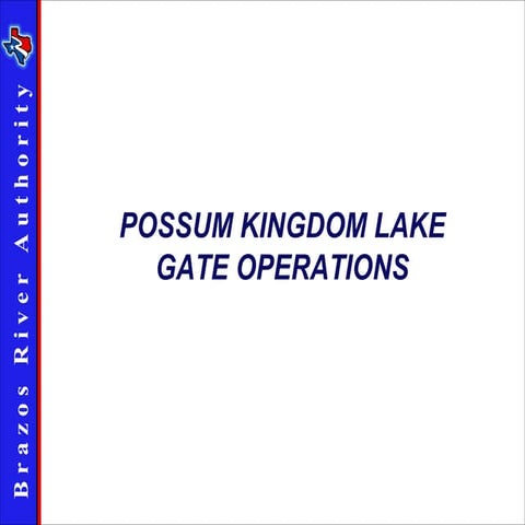 How the Gates Operate at Morris Sheppard Dam | PPT