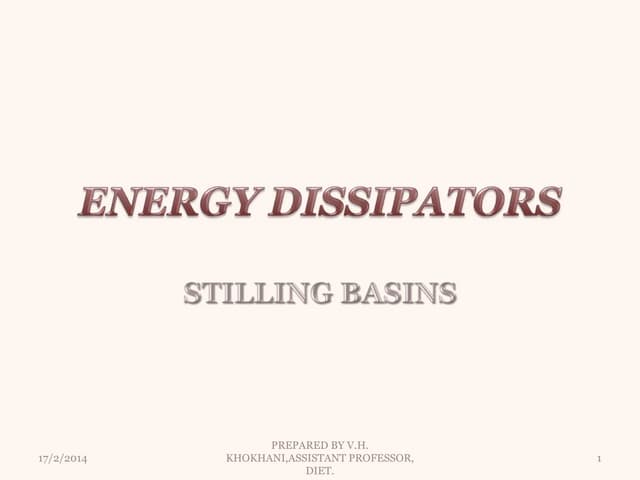 Hydraulic Design of Energy Dissipators for Culverts and Channels, 3rd ...