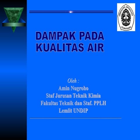 pengolahan air sertadampak-kualitas air.ppt