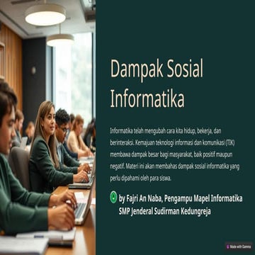 Dampak Sosial Informatika kelas vii.pptx