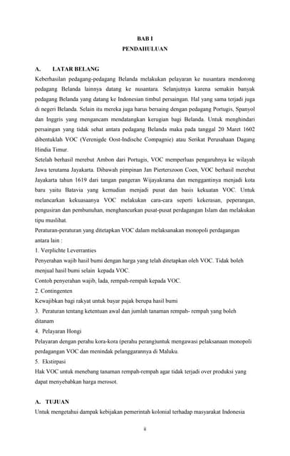 Tokoh Tokoh Pada Masa VOC | PPTX