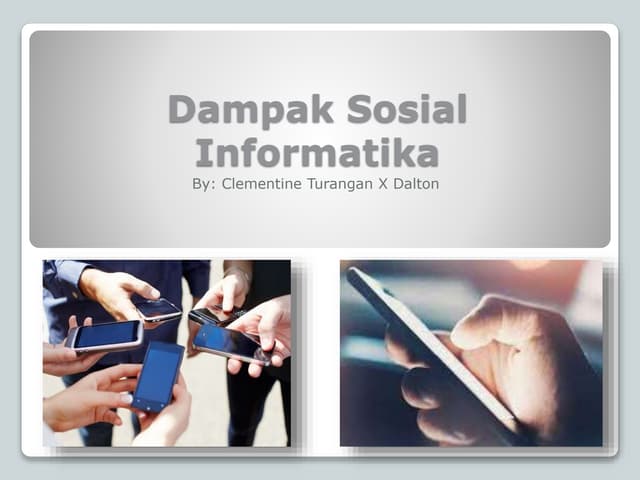 Bab 8 : Dampak Sosial Informatika | PDF