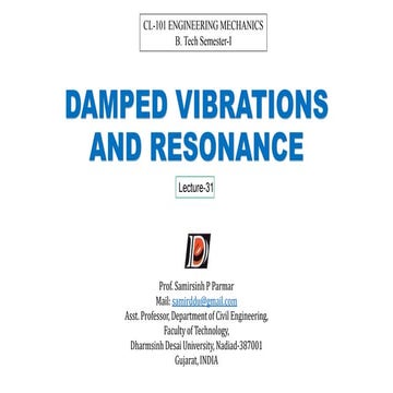 DAMPED VIBRATIONS and RESONANCE.pptx