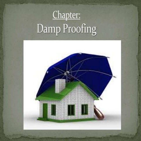 Damp Proofing Course | PPTX