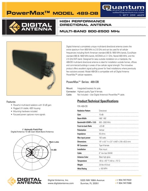 Digital Antenna Da4000 Quantum-Wireless | PDF