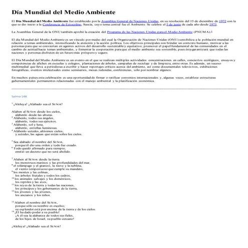 Dia mundial del medio ambiente | PPTX