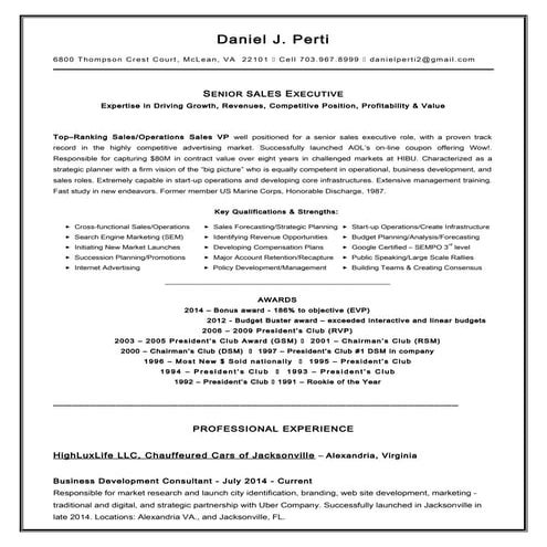 Dan perti resume 2016 | DOC