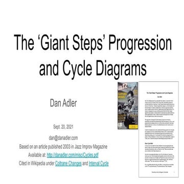 The ‘Giant Steps’ Progression and Cycle Diagrams | PDF