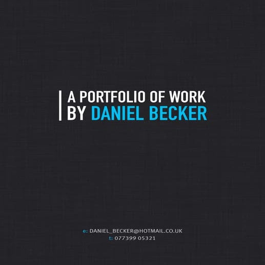 Daniel Becker Graphic Design Portfolio | PDF