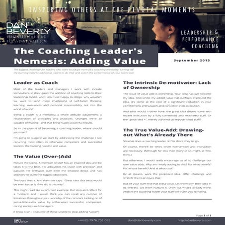 Business Coaching | PPT