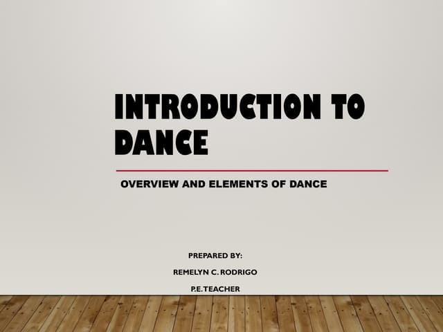 5 ELEMENTS OF DANCE_CONTEMPORARY PHIL. ARTS | PPTX
