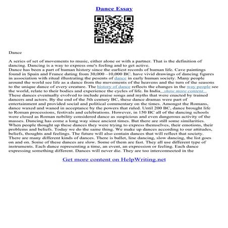 Jazz Dance Essay | PDF