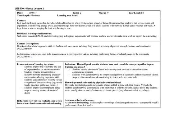 Dance lesson 1 | PPT