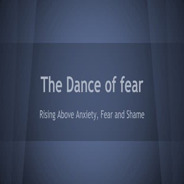 Dance of fear | PPT
