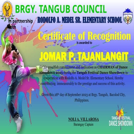 Dance Showdown Certificate of participation.pptx