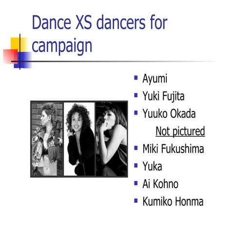 Dance Xs Dancers For Campaign | PPT