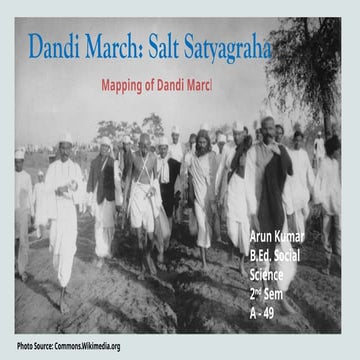 Dandi March From Sabarmati Ashram .pptx
