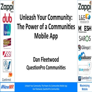 Unleash Your Community: The Power of A Communities Mobile App | PPT