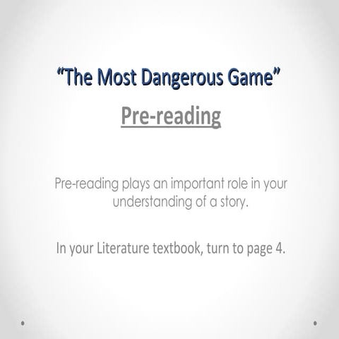 Most dangerous game_-_map | PPT