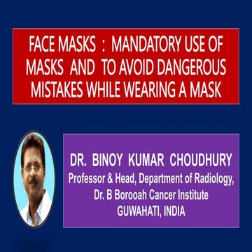 Dangerous mistakes while wearing face masks pdf | PDF
