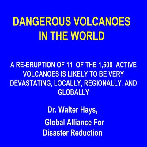 Dangerous volcanoes | PPT