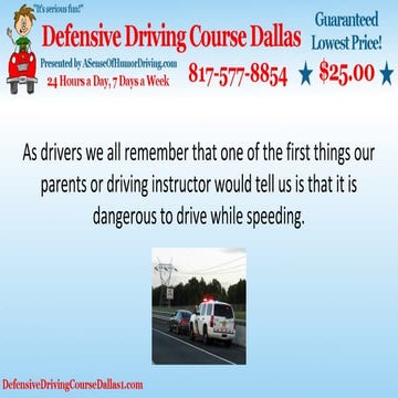 Dangers of speeding while driving | PPT