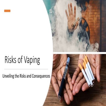 Dangers of Vaping | PPTX