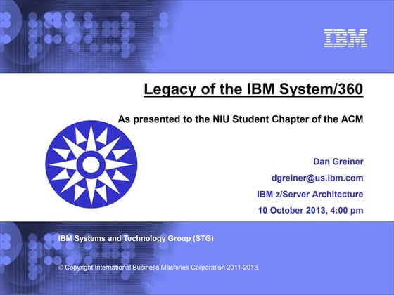 A brief look at ibm mainframe history | PPT | Computing | Technology ...