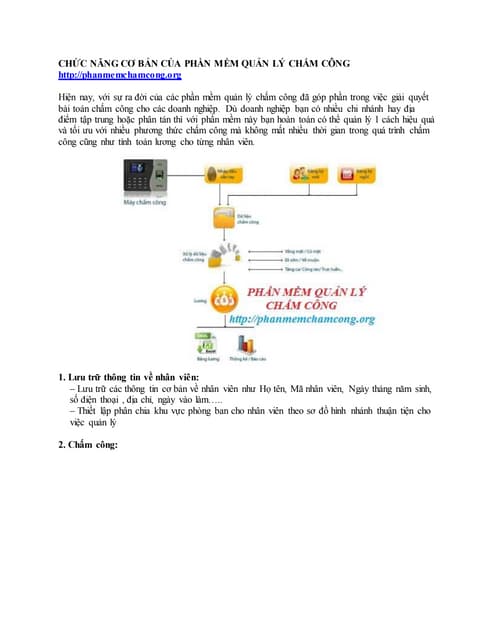 Phần mềm chấm công Att Paradise | phan mem cham cong | PDF