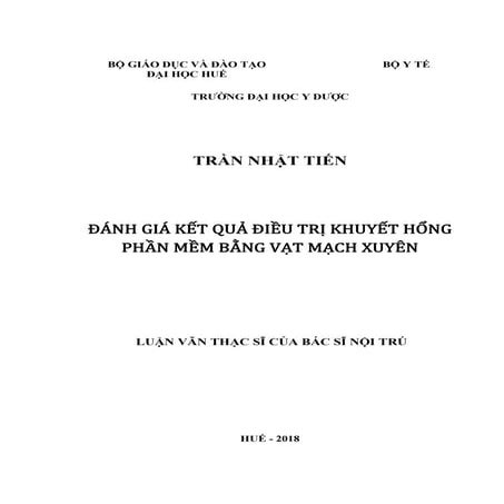 Danh gia ket qua dieu tri khuyet hong phan mem bang vat mach xuyen | PDF