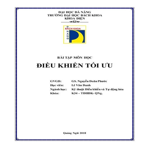 Optimal control | DOCX