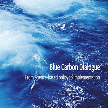 Blue Carbon Dialogue: From science-based policy to implementation | PDF