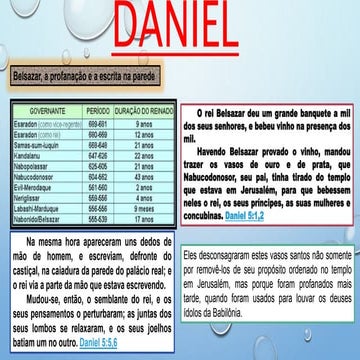 Daniel 5 e 6 | PPT