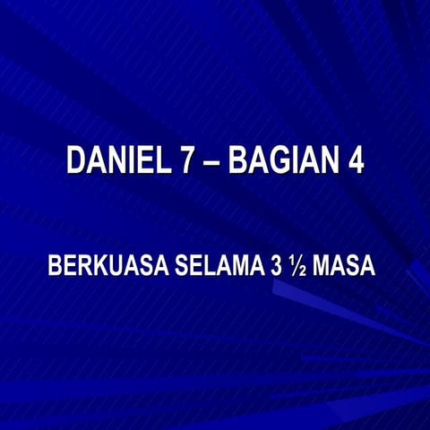 Daniel 7 – bagian 4 | PPT