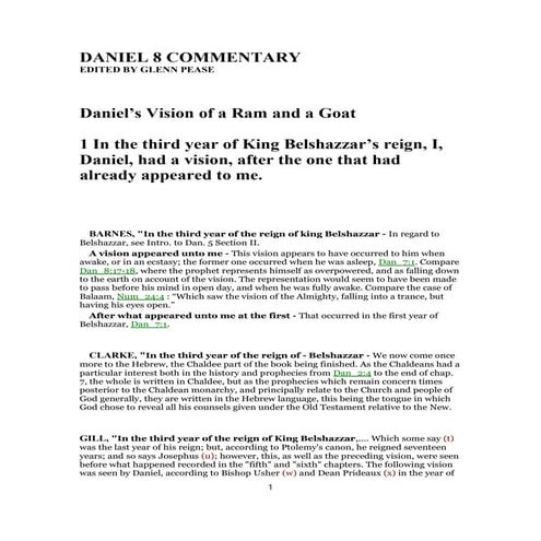 Daniel 8 commentary | PDF