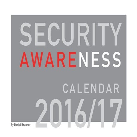 Security Awareness Calendar 2016 / 2017 | PPT
