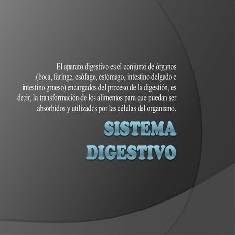 Sistema digestivo | PPTX