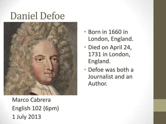 Daniel defoe | PPTX