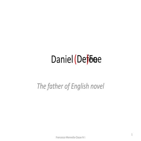 Daniel defoe | PPTX