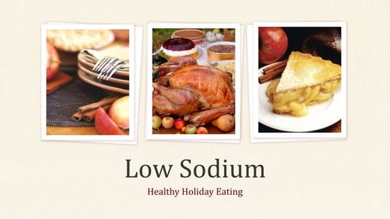 High and low sodium foods | PPT