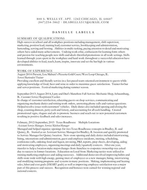 Resume Updated 2017 | PDF