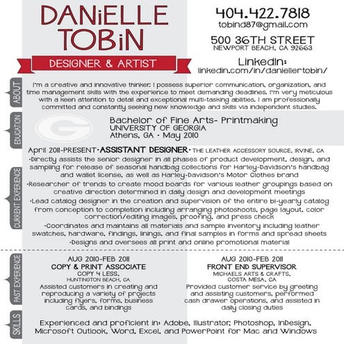 Danielle Tobin's Resume | PDF