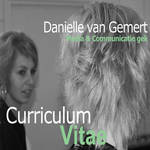 CV Danielle van gemert | PPTX