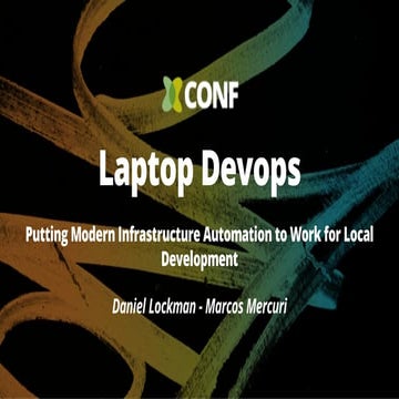 Laptop Devops Putting Modern Infrastructure Automation To Work For