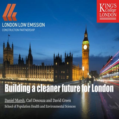 London Low Emission Construction Partnership – Building a Cleaner ...