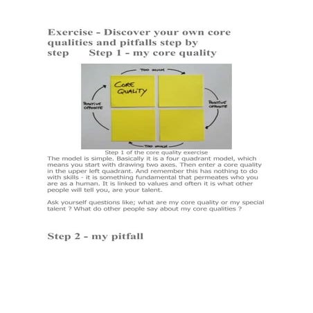 Discover your core qualities | PDF