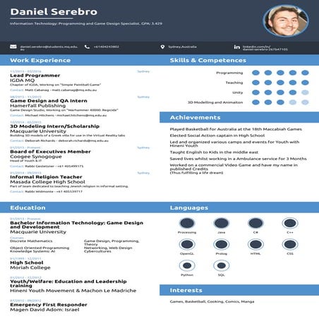 Daniel Serebro CV | PDF