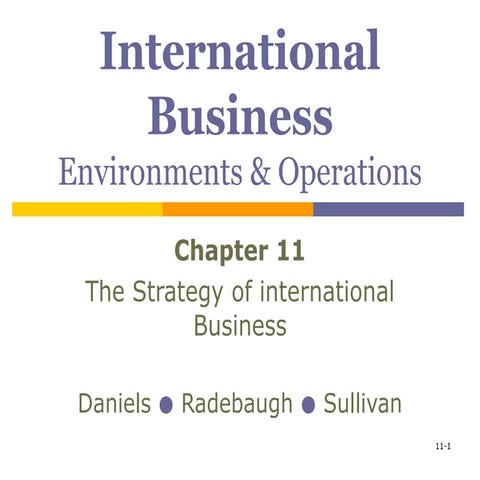 the strategy of international business 1 | PPT